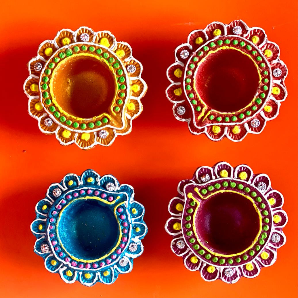 Diwali Supply Diyas – Handcrafted Candle Holders – Ren Candle Store